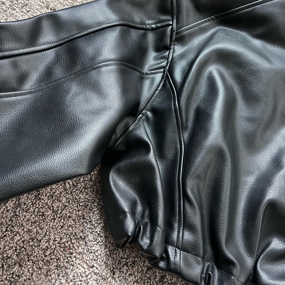 khy | Jackets & Coats | New Khy Faux Leather Cropped Hooded Jacket ...